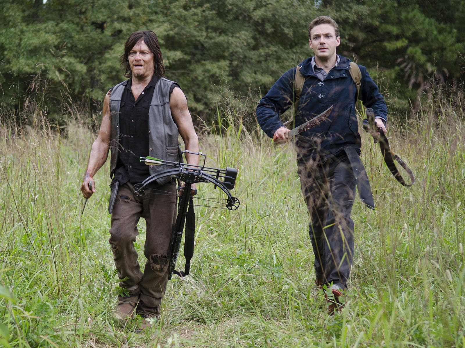 Photo de Norman Reedus - The Walking Dead : Photo Ross Marquand, Norman ...