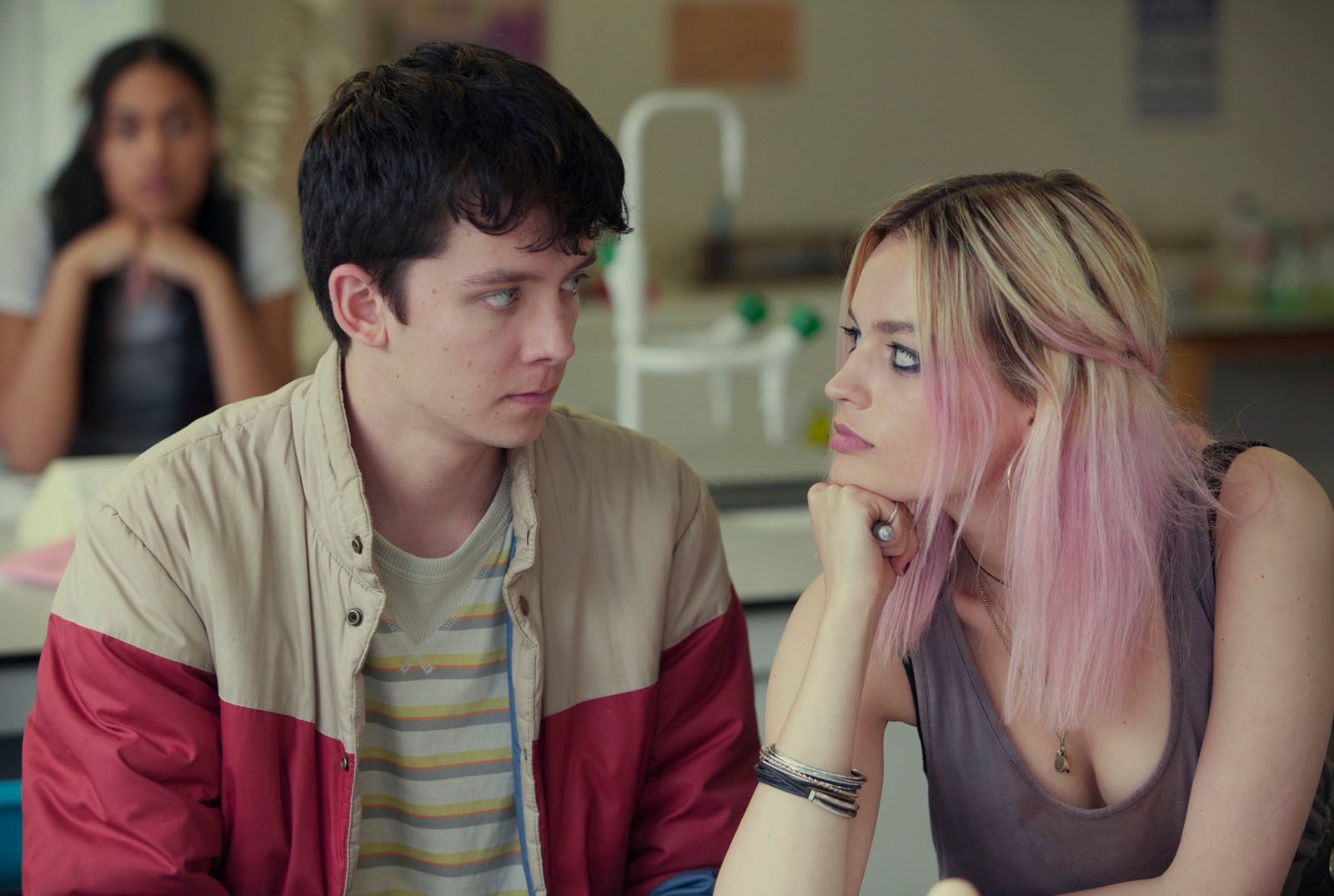 Photo De Emma Mackey Sex Education Photo Asa Butterfield Emma