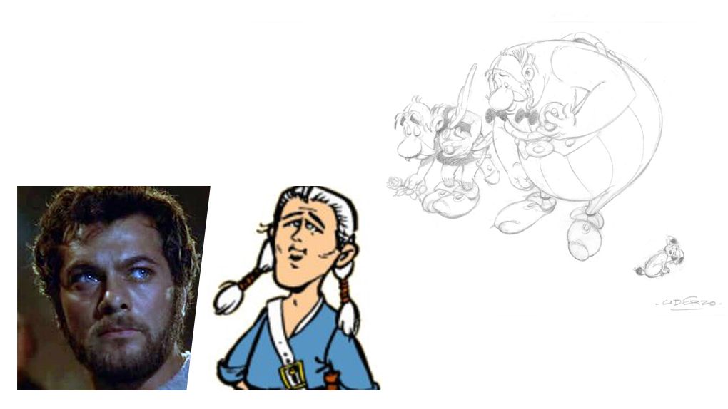 Astérix : 20 stars de cinéma caricaturées par Albert Uderzo: Bernard ...